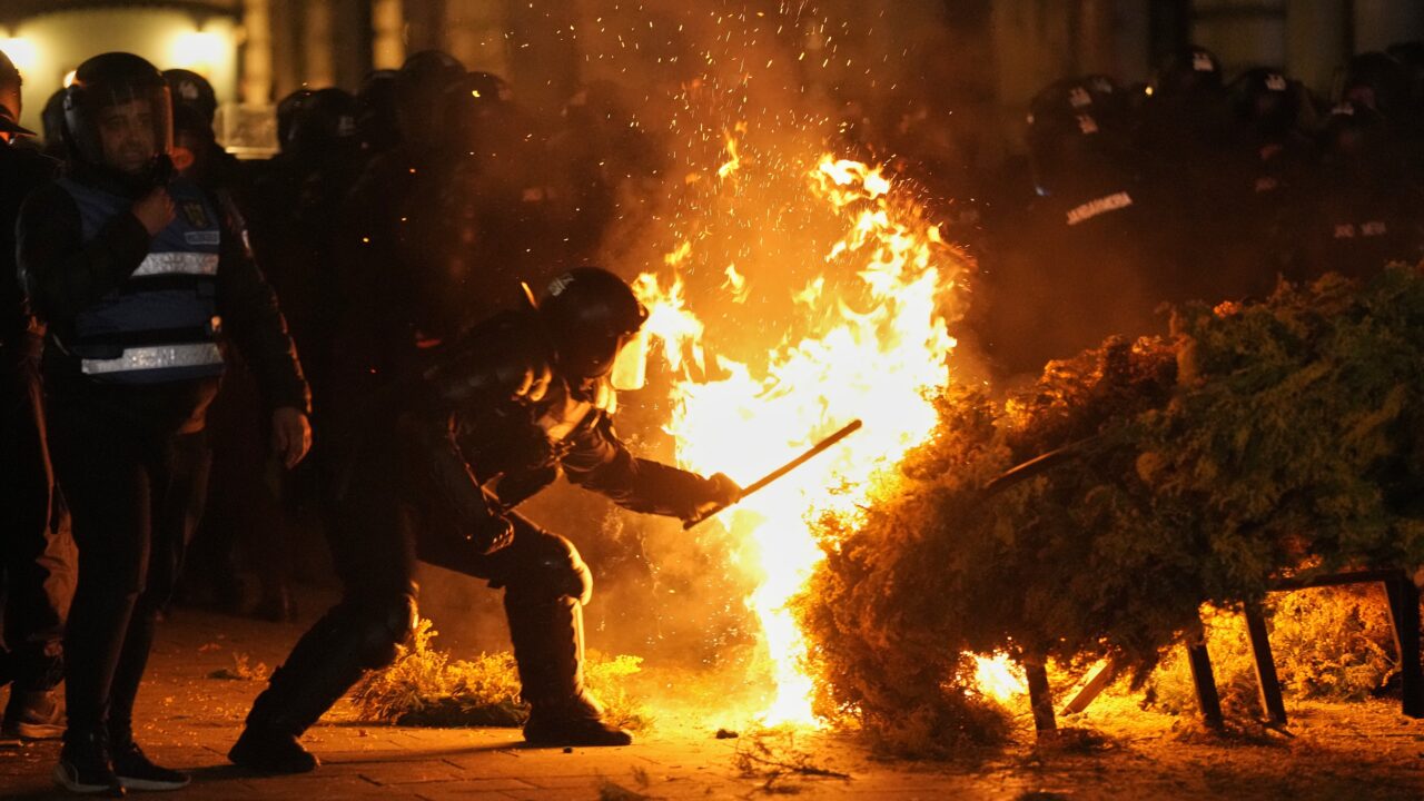 Protests erupt after Romania bans Georgescu from elections | Courthouse ...